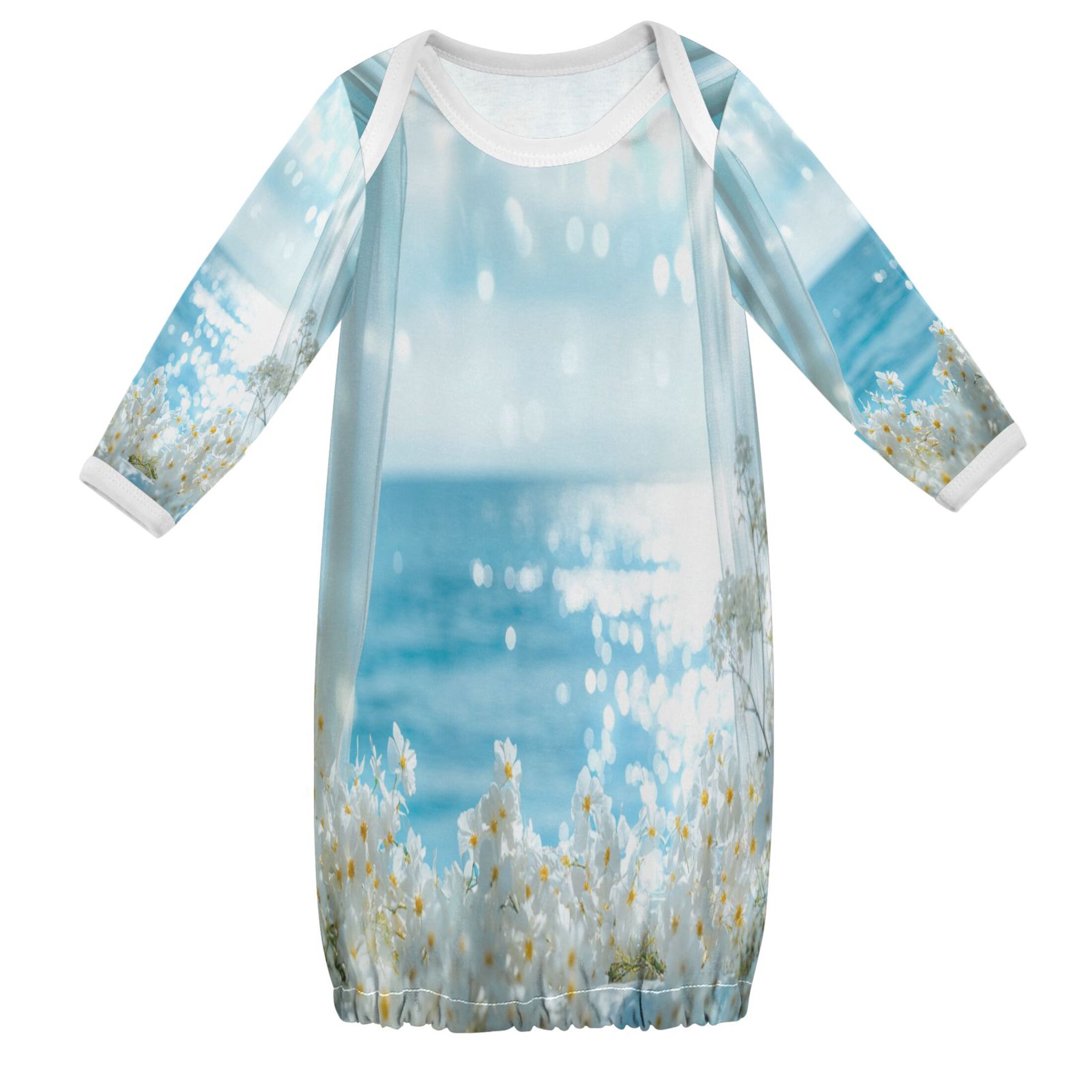 Baby Night dress Cartoon Creative Ocean View Through Floral ...