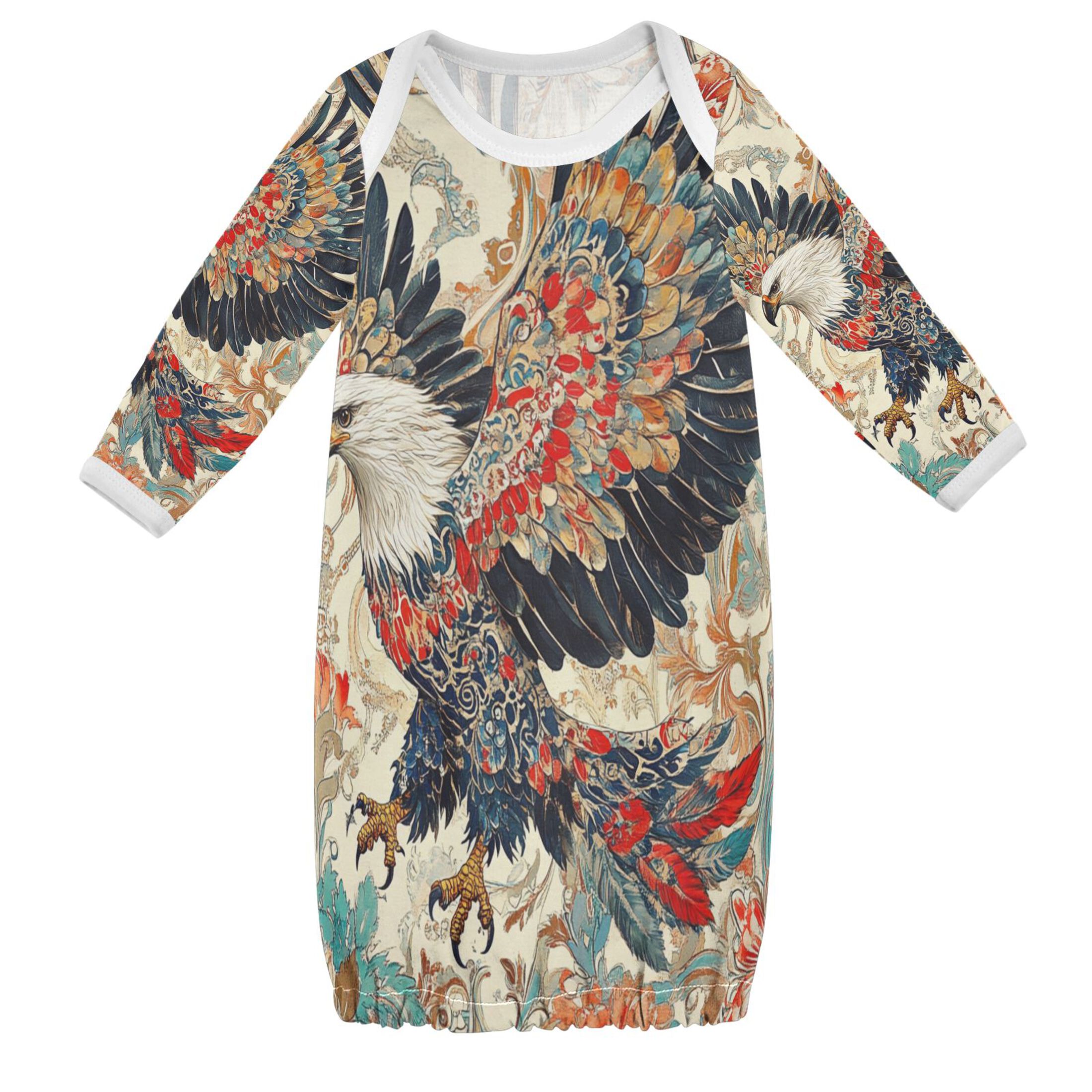 Baby Night dress Cartoon Creative Ornate Eagless Painting Sleepwear ...