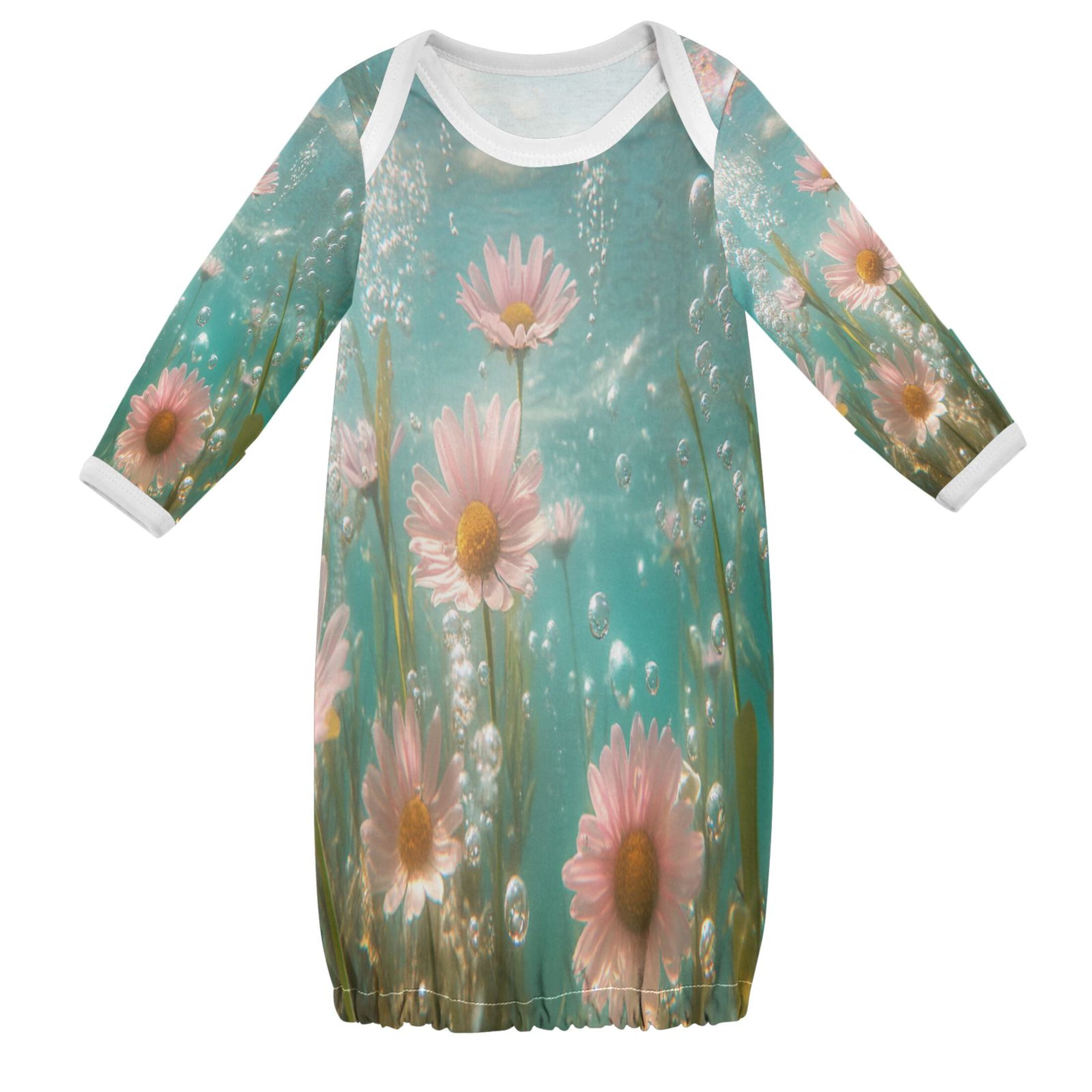 Baby Night dress Cartoon Creative Pink Flowers and BubblesSleepwear ...