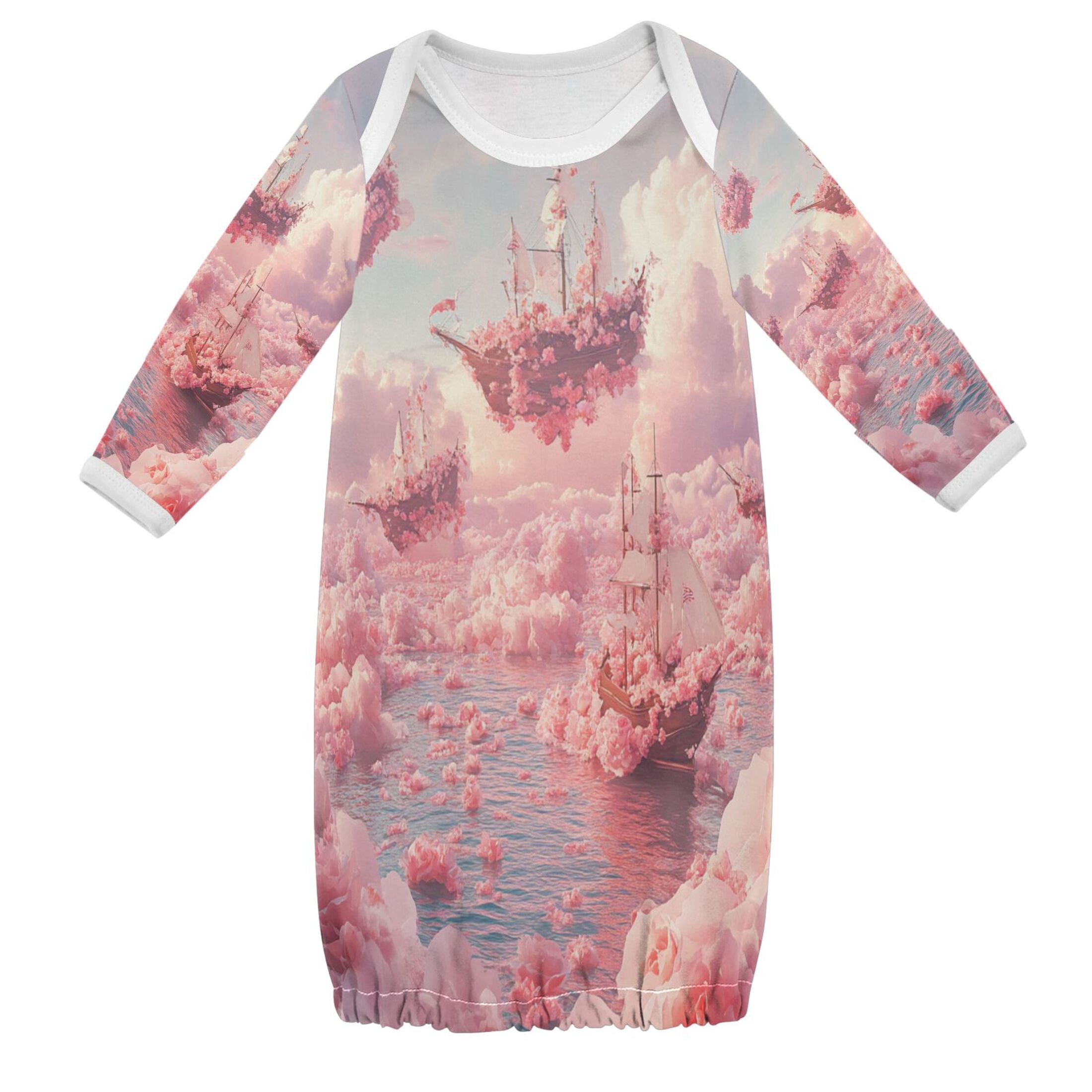 Baby Night dress Cartoon Creative Sea Of Flowers Painting Sleepwear ...