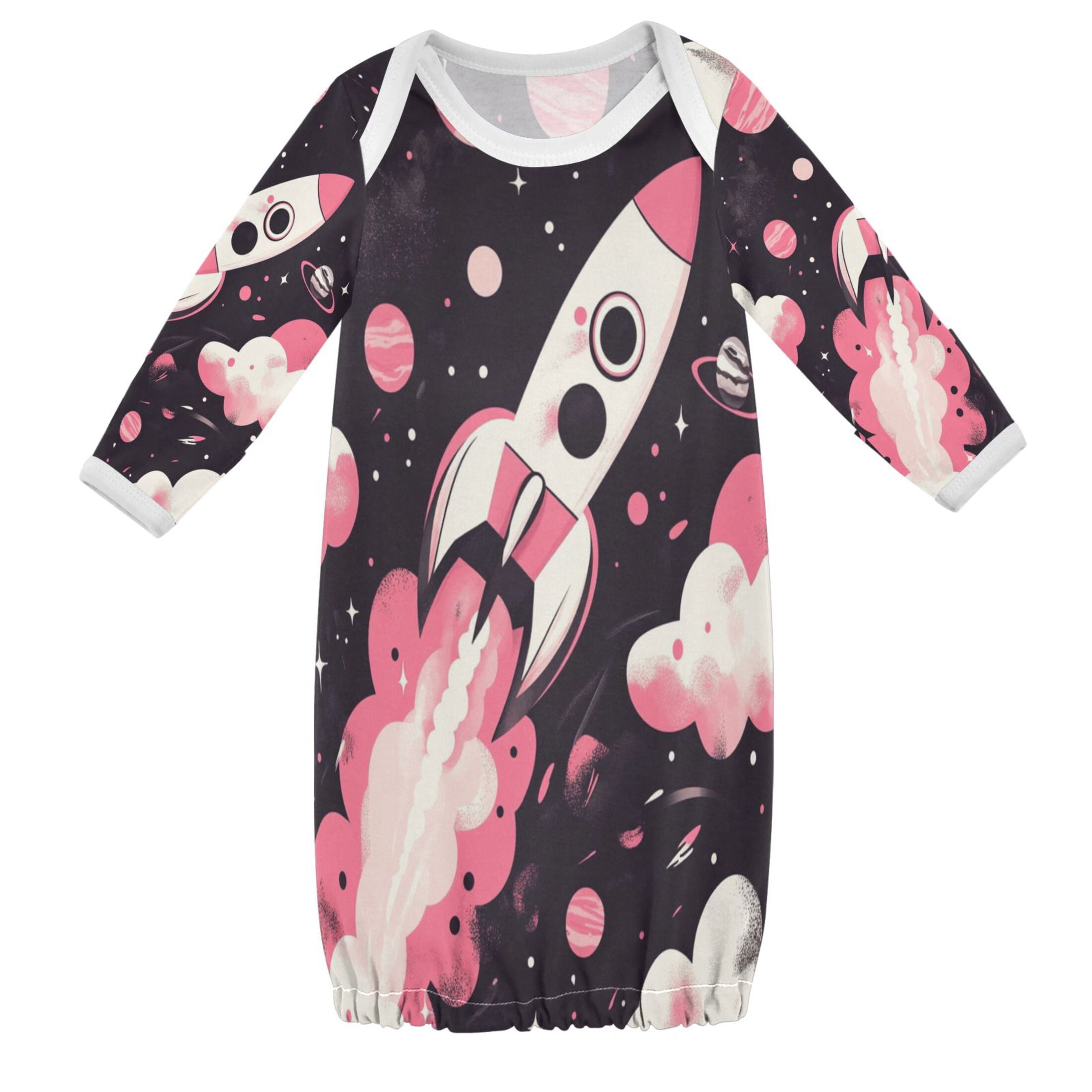 Baby Night dress Cartoon Creative Spaceship PintingSleepwear Outfits ...