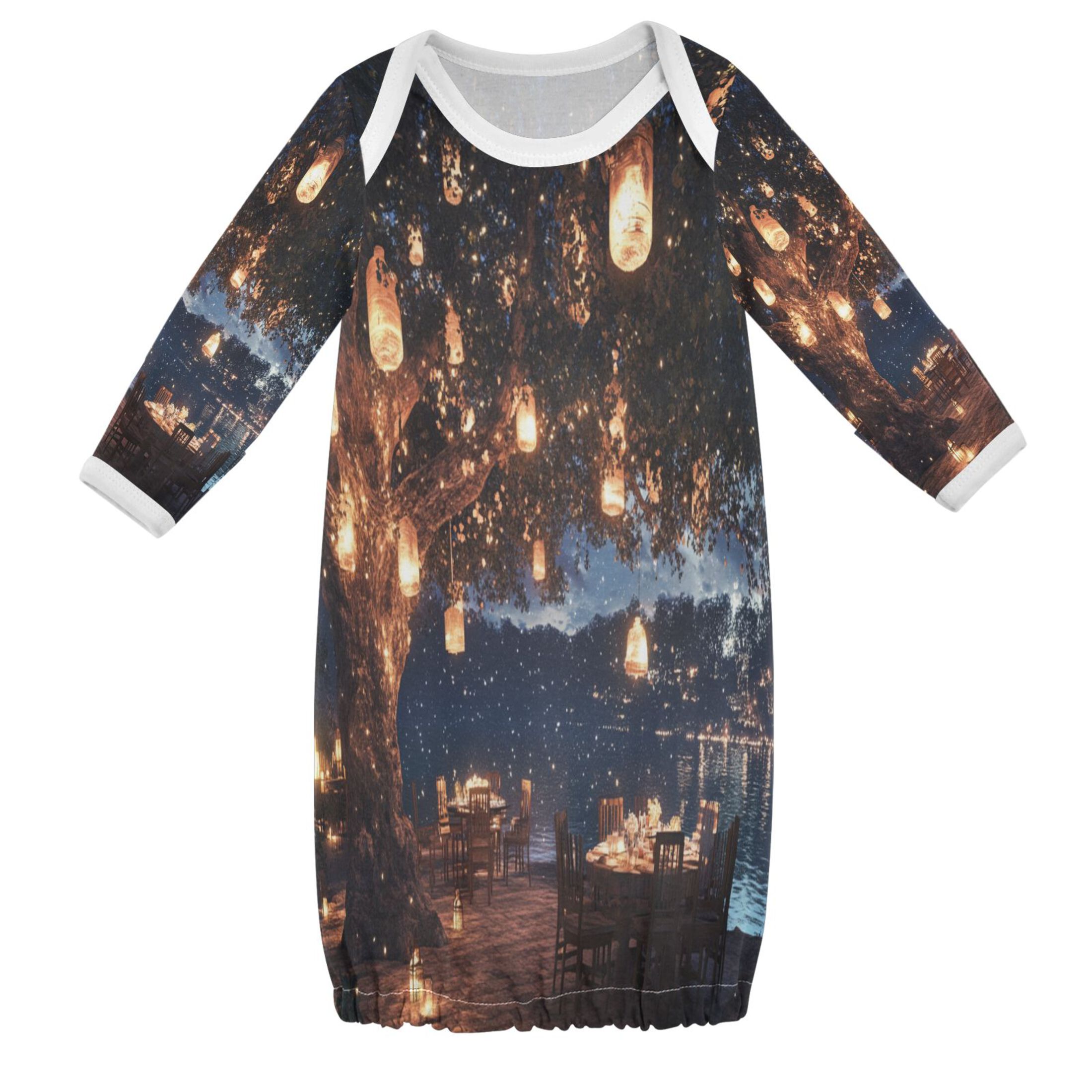Baby Night dress Cartoon Creative Tree with LanternsSleepwear Outfits ...