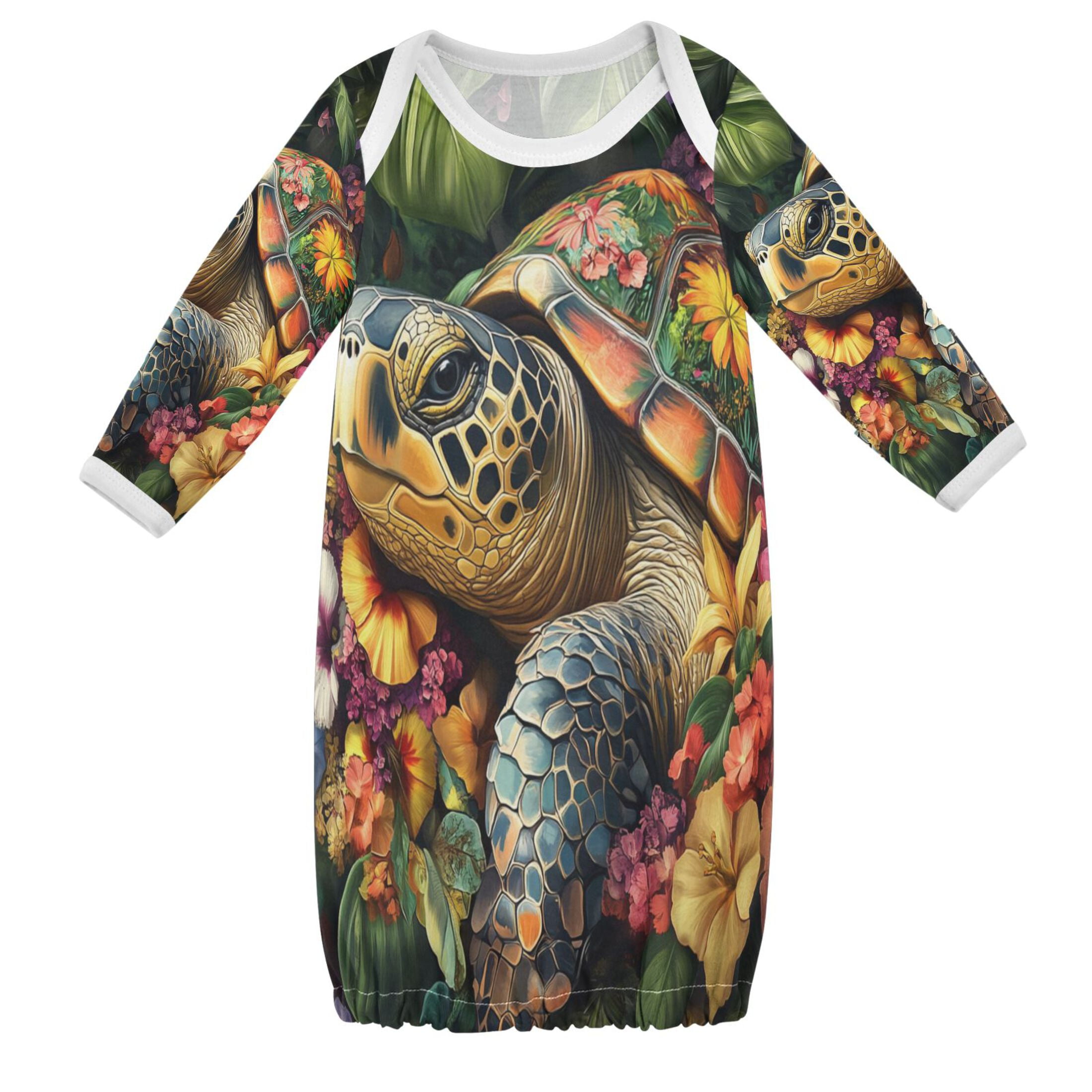 Baby Night dress Cartoon Creative Turtle Blossom SerenitySleepwear ...