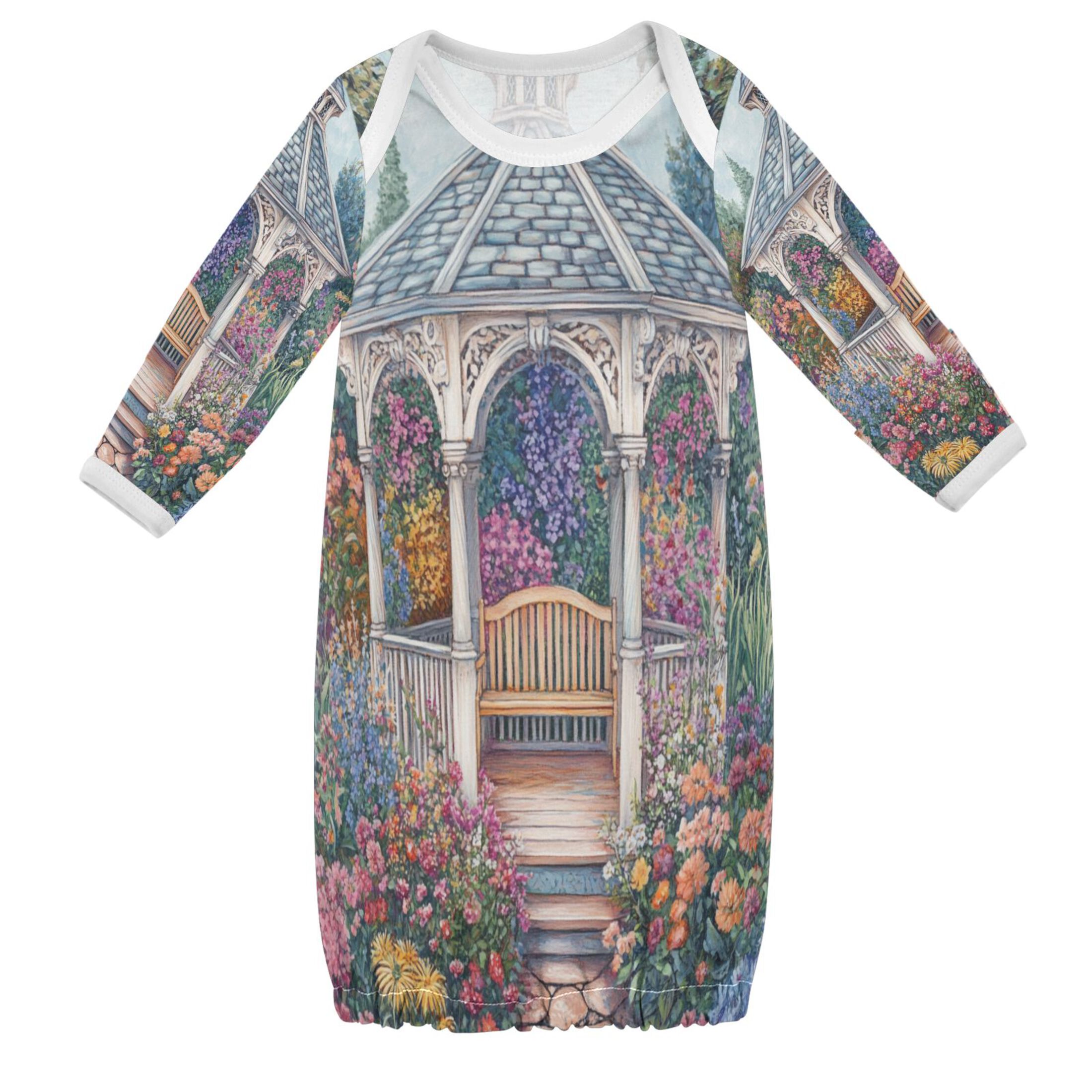 Baby Night dress Cartoon Creative Victorian Art Gazebo Painting ...