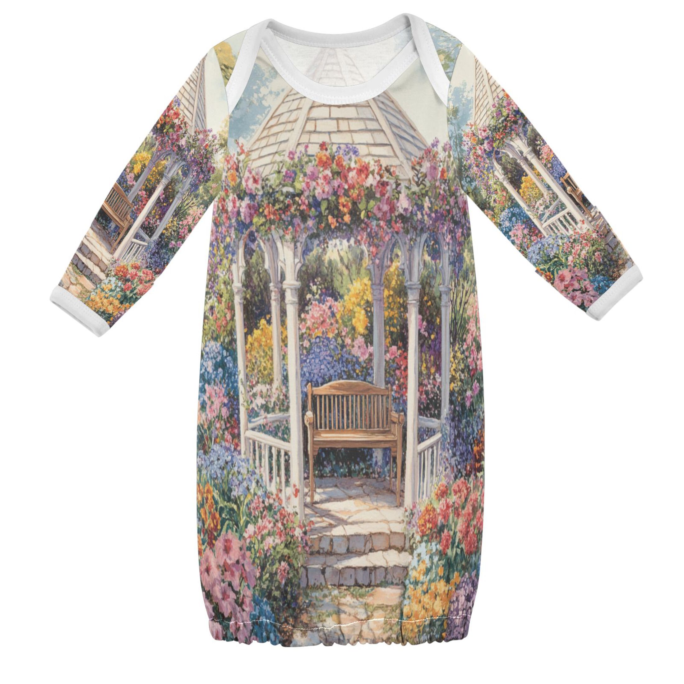 Baby Night dress Cartoon Creative Victorian Gazebo Painting Sleepwear ...