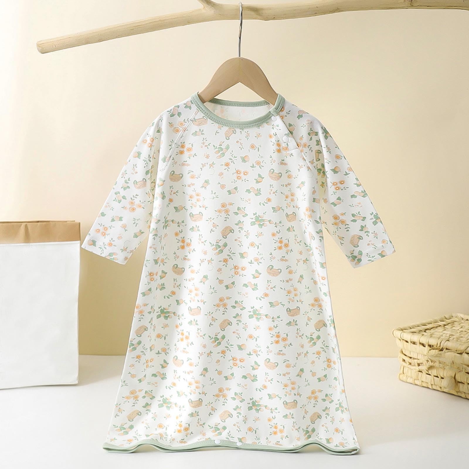 Baby Nightgown Conditioned Clothing Baby Long Sleeved Nightgown Men's ...