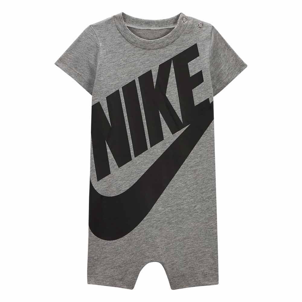 Newborn Baby Nike Logo Romper Color: Gray Size: 6 MONTHS - Walmart.com