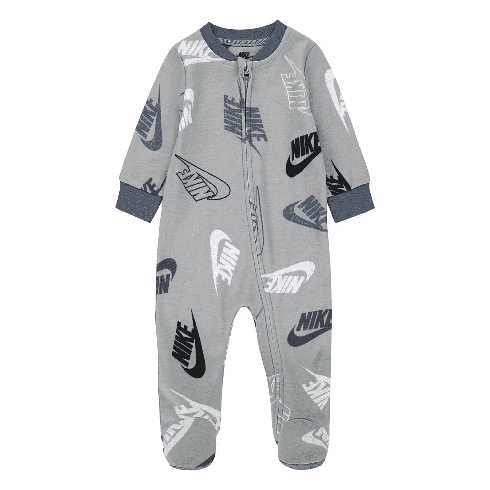 Nike Newborn Clothes Outfits, Baby Logo Zip Footed Sleep & Play, Infant ...