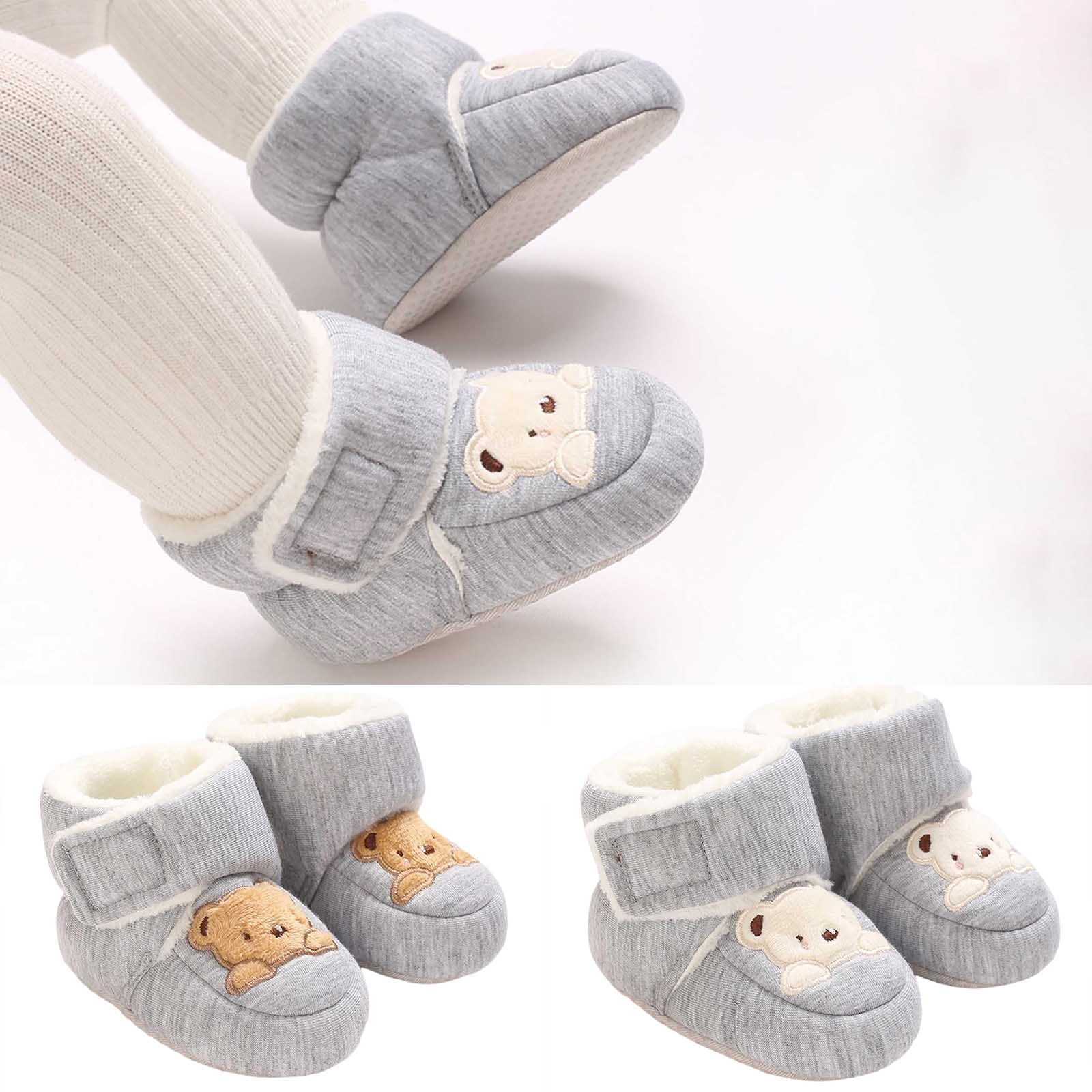 Baby Non-Slip Baby Lamb Infant First Walkers Warm Shoes House Slippers ...