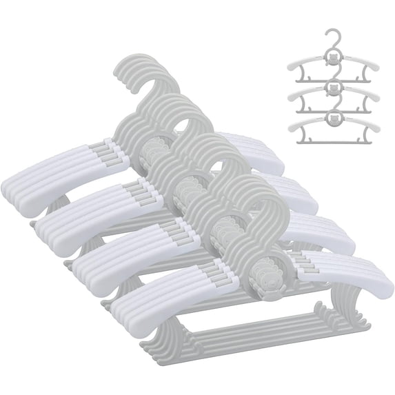 Baby Nursery Closet Hangers, Non-Slip Laundry Infant Pant Hangers for ...