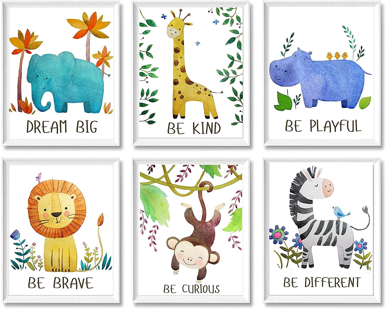 Baby Nursery Decor,Nursery Wall Decor for Baby Room,Jungle Safari ...