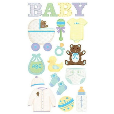 Jolee's Boutique Dimensional Stickers-Baby Girl Pregnancy - Walmart.com
