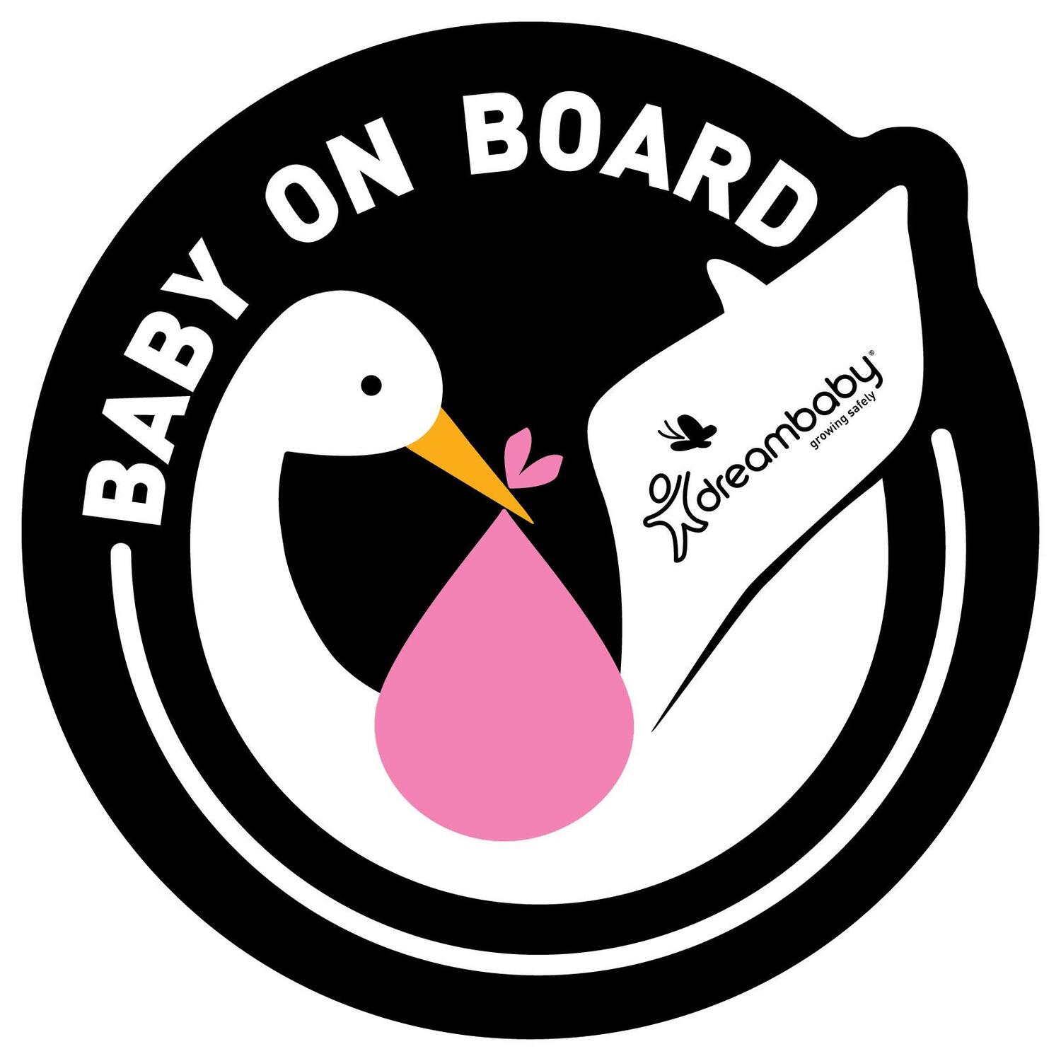 Baby On Board Adhesive Stork Decal, 2 Pack-Color:Pink - Walmart.com