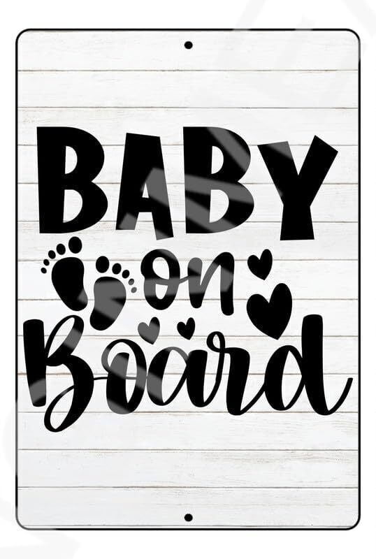 Baby On Board Funny Baby"s Room Or Nursery Metal Aluminum Sign ...