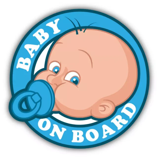 Baby On Board Sign Sticker Phone Decal Water Bottle Stickers Car Decals ...