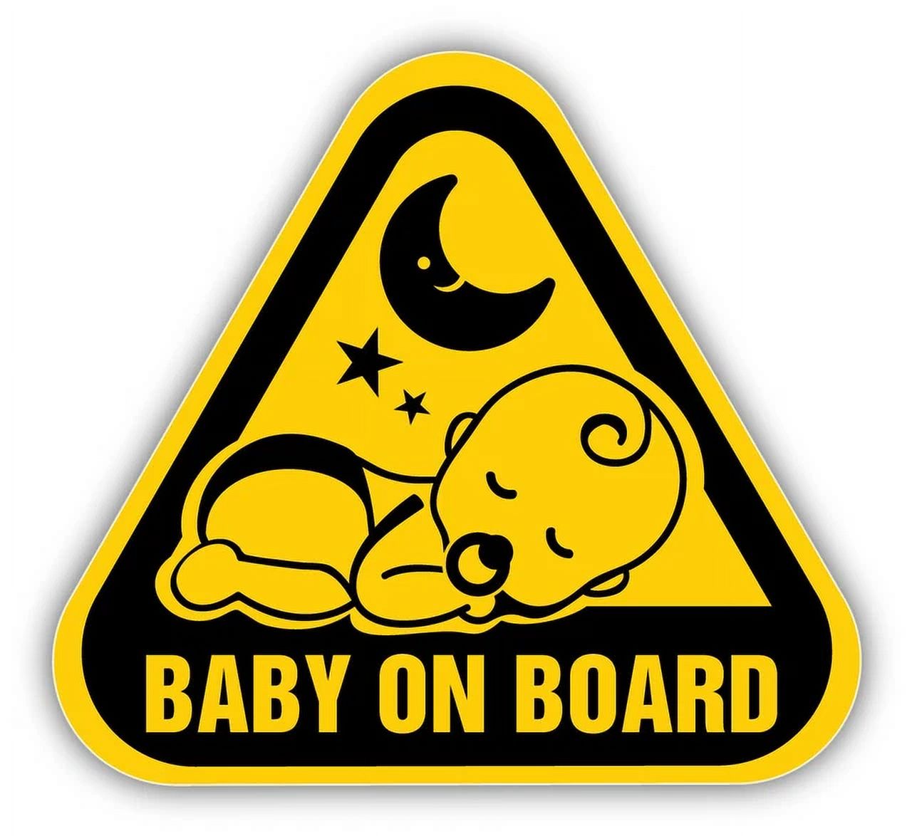 Baby On Board Sleeping Sticker Phone Decal Water Bottle Stickers Car ...