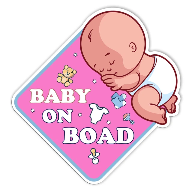 Baby On Board Stickers Cute Safety Stickers For Car Sticker Phone Decal ...