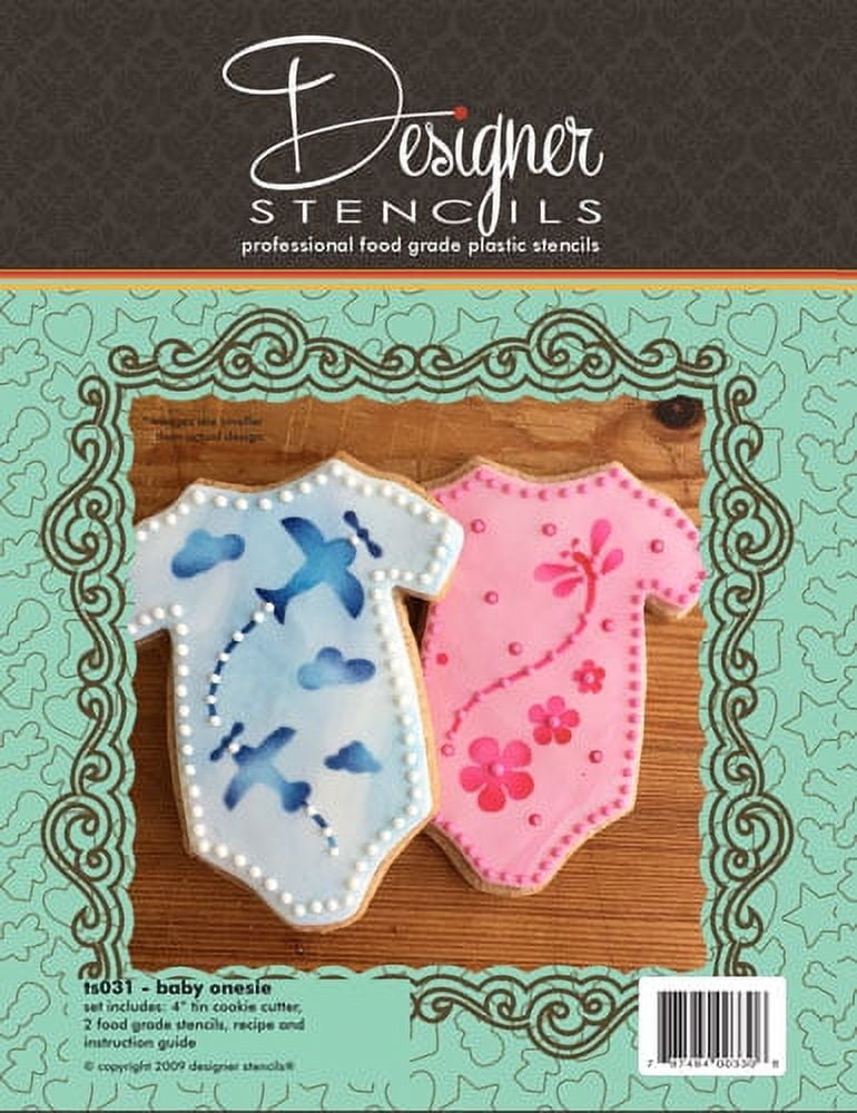 Baby Onesie Cookie Cutter and Stencil Set by Designer Stencils ...