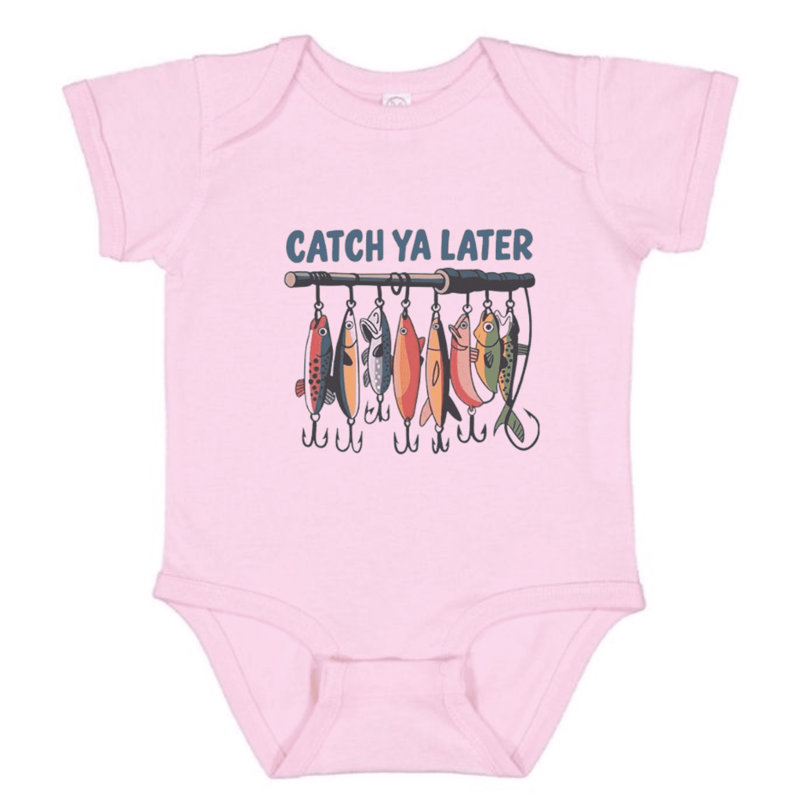 Baby Onesie Hub Funny Baby Onesie Catch Ya Later Fishing Graphic ...