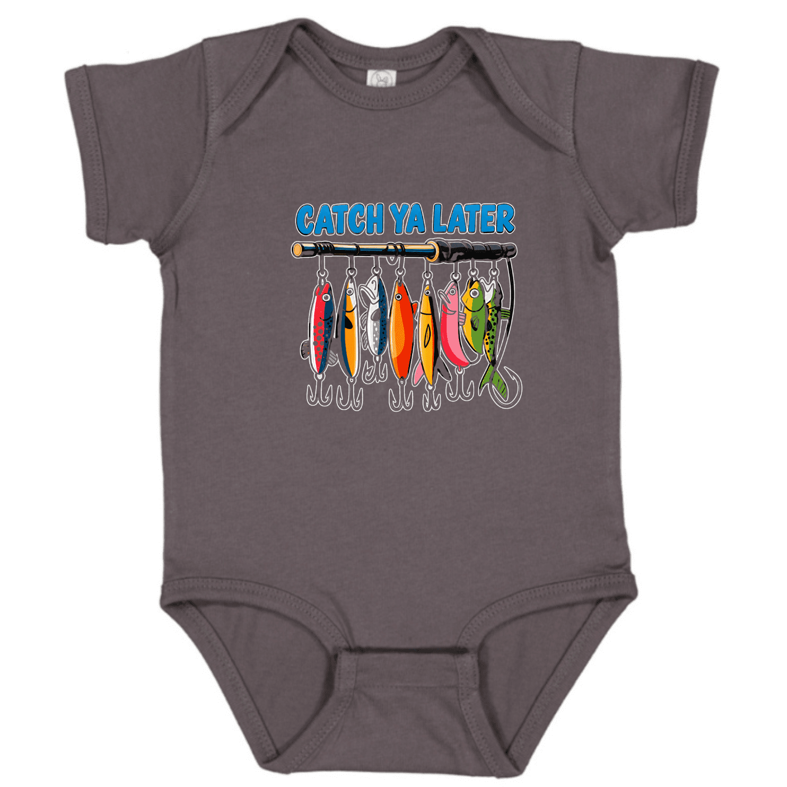 Baby Onesie Hub Funny Baby Onesie Catch Ya Later Fishing Graphic ...