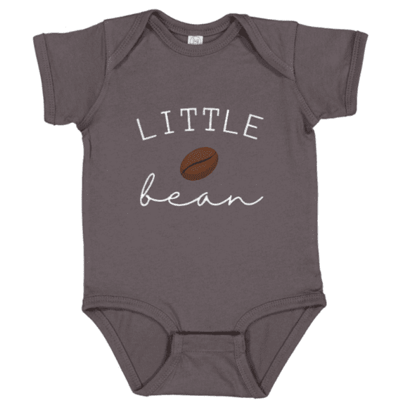 Baby Onesie Hub Little Bean Coffee Baby Bodysuit, Cute Newborn Baby ...