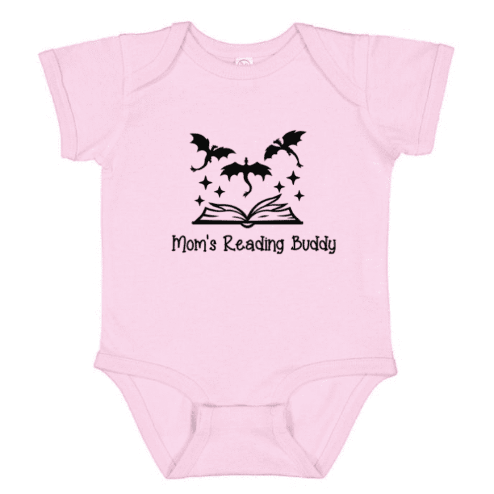 Baby Onesie Hub Mom’s Reading Buddy Baby Bodysuit, Cute Book Dragon ...
