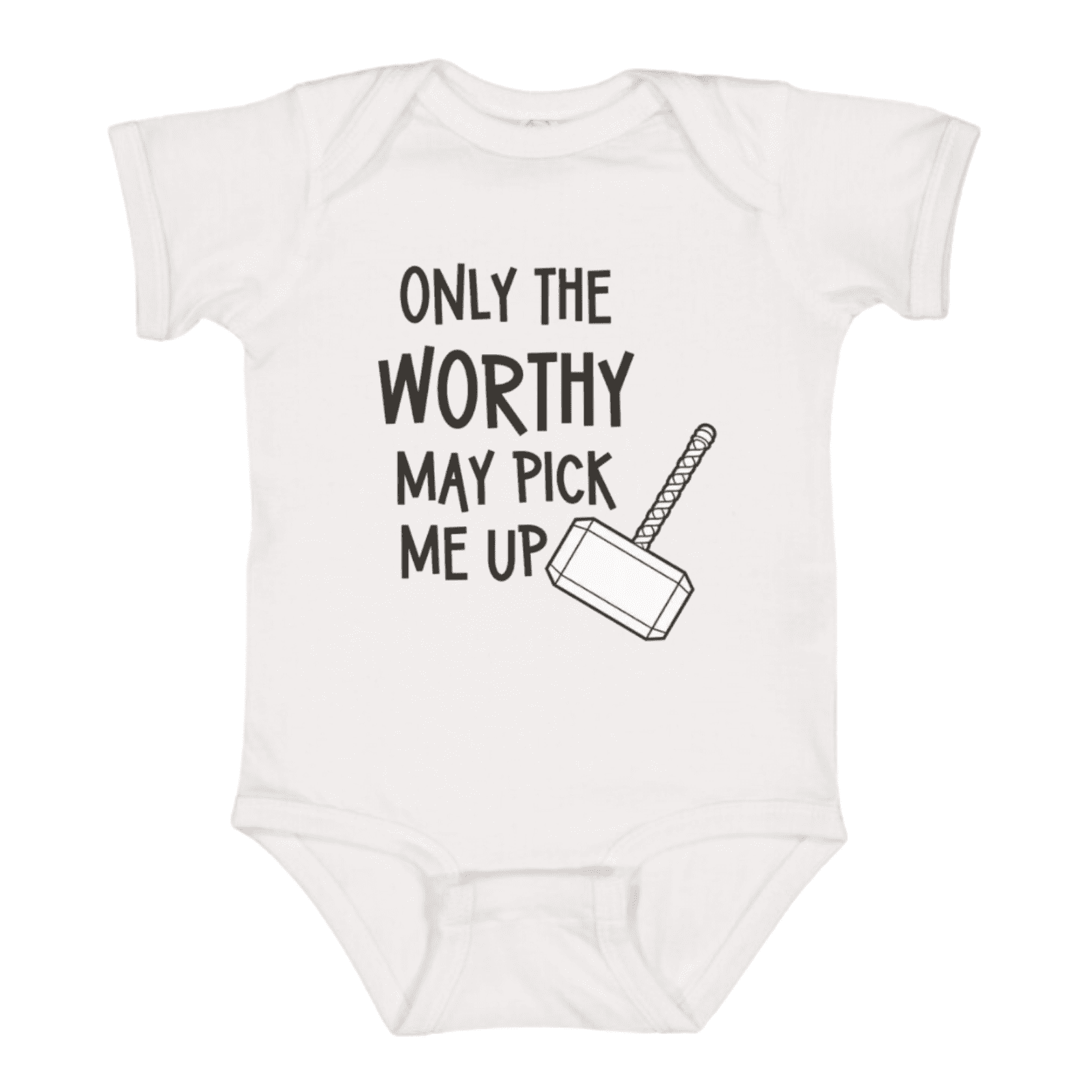 Baby Onesie Hub Only the Worthy Natural Baby Bodysuit, Girls or Boys ...