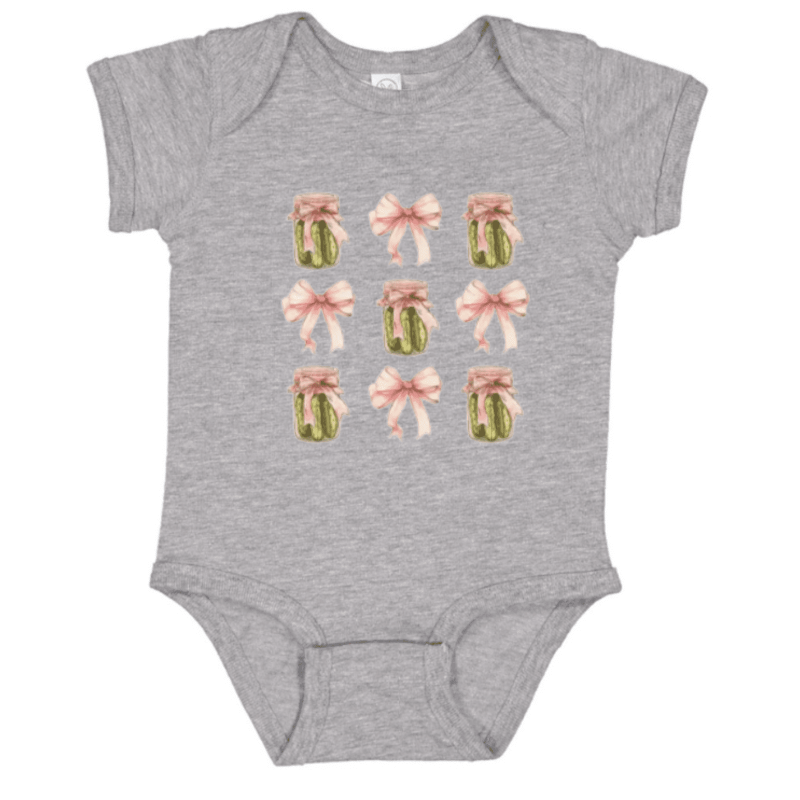 Baby Onesie Hub Pickle Bow Baby Bodysuit, Cute Coquette Pickle Boys and ...