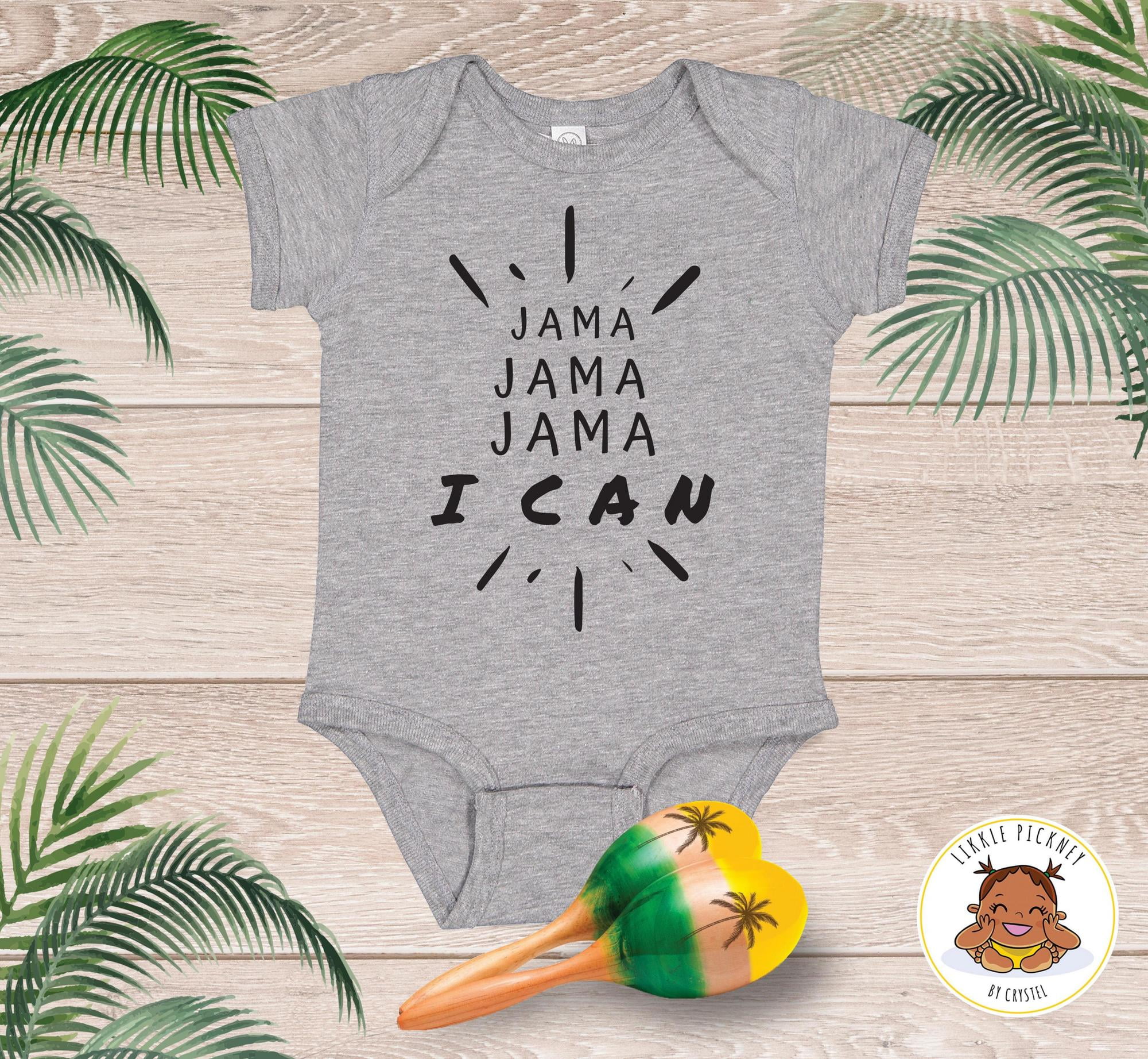 Baby Onesie - JAMA-I-CAN - Walmart.com