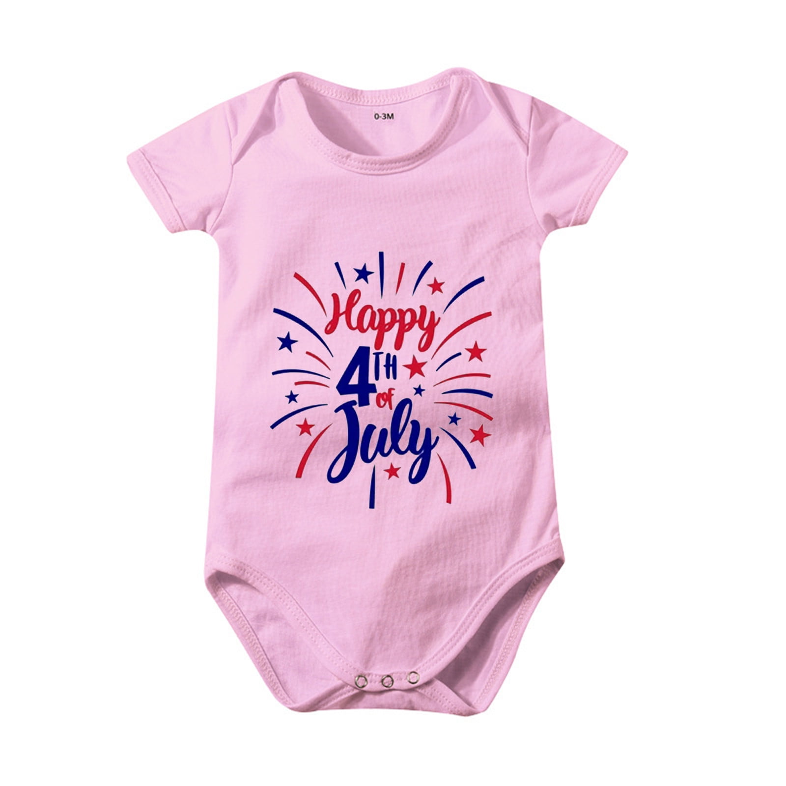 Baby Onesies Bodysuits For Girl Toddler Kids Infant 4Th Of July Letters ...