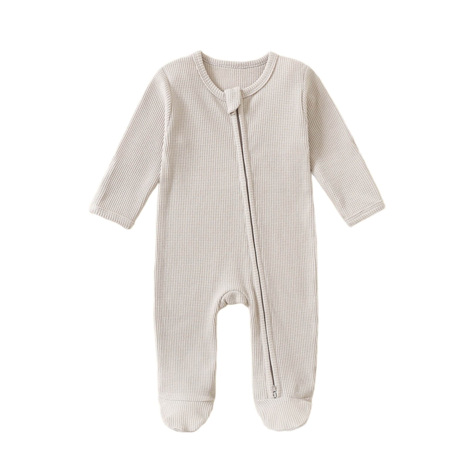 Baby Onesies Boy Baby Bodysuit Long Sleeve Zip Up Outfit Infant Romper ...