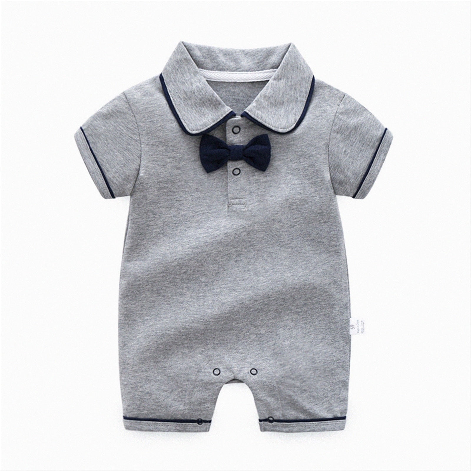 Baby Onesies Boy Baby Boys Gentleman Romper One-Piece Outfit Tuxedo ...
