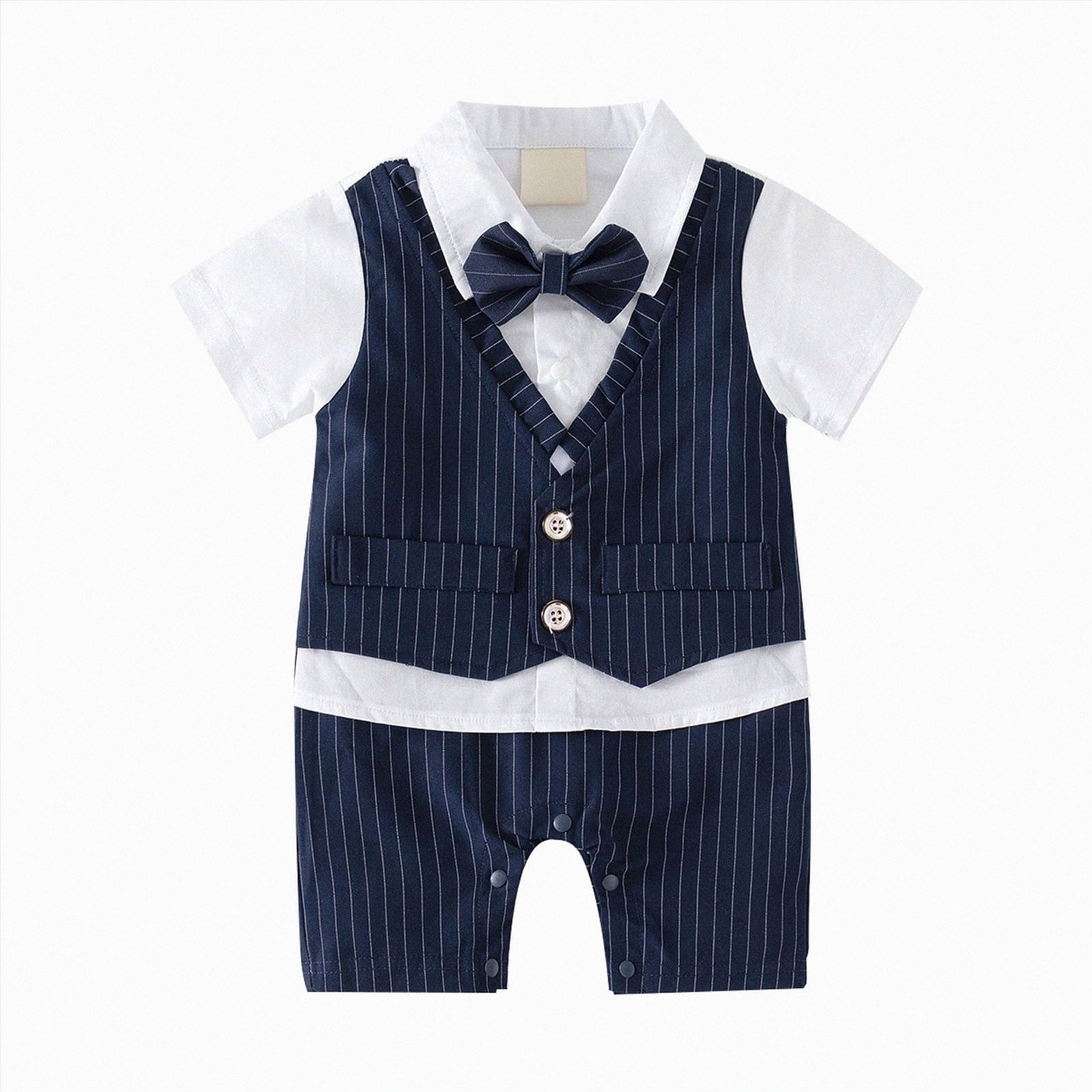 Baby Onesies Boy Newborn Baby Boy Gentleman Romper Tuxedo One-Piece ...