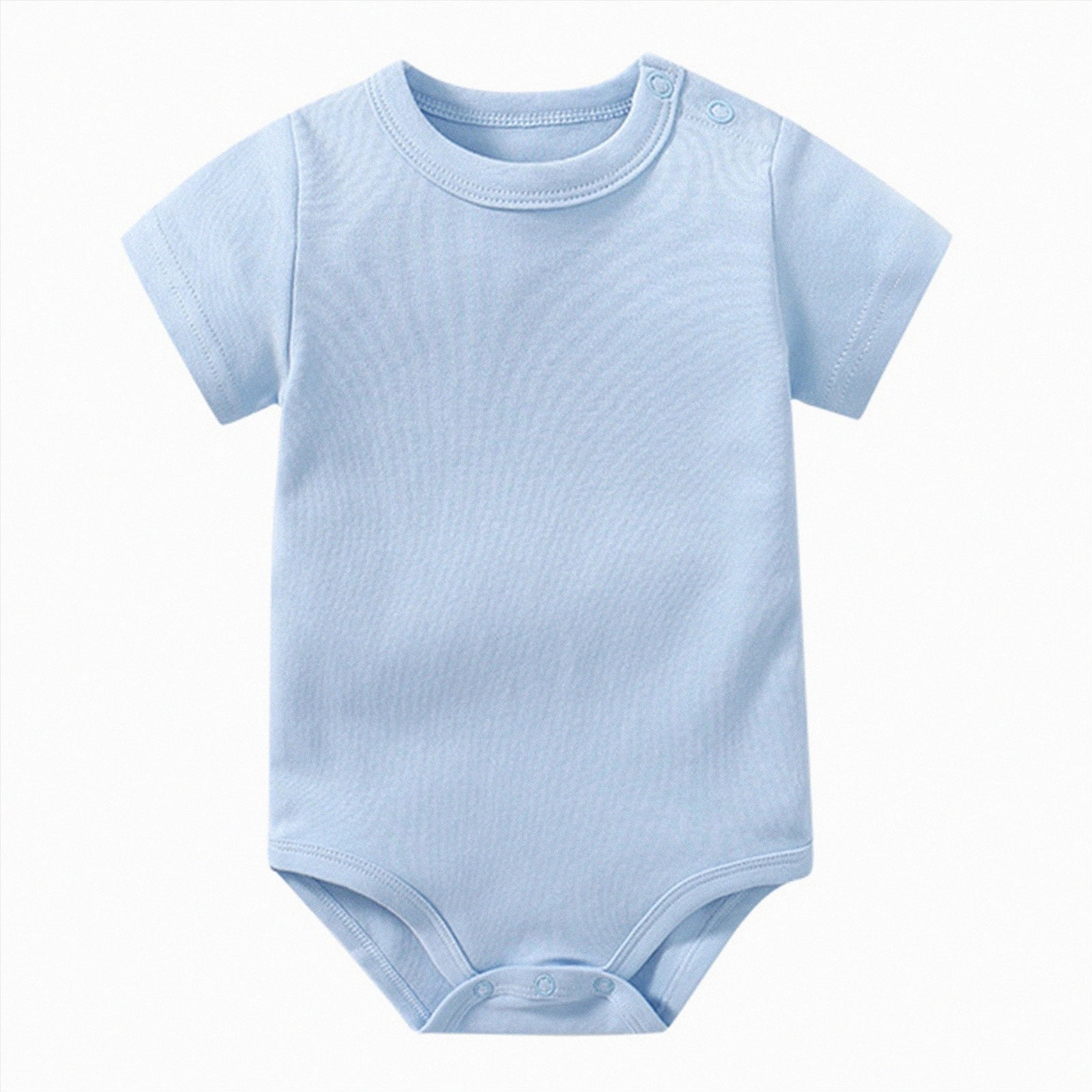 Baby Onesies Girl Bodysuit Solid Color Short Sleeve Newborn Baby Boy ...