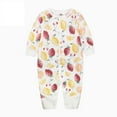 Baby Onesies Girl Footless Pjs Print Romper Jumpsuit Button Onesies Baby Clothes Yellow 6 Months ...