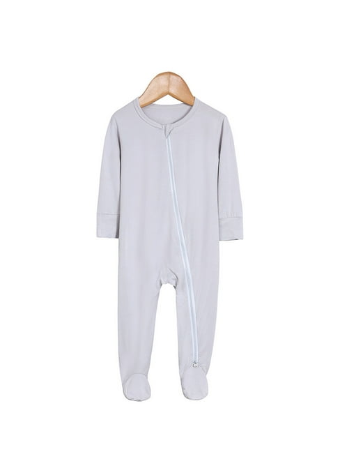 adviicd Baby Jumpsuits Boy Clothes Baby Boys Girls Cotton Rompers Footed Pajamas Zipper Long ...