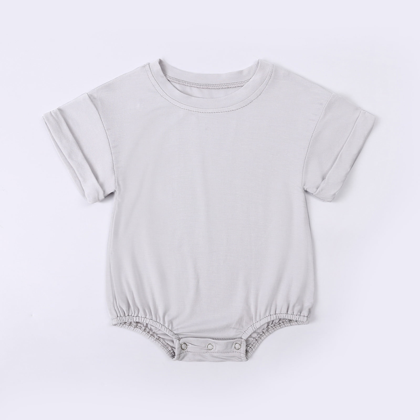 Baby Onesies Unisex Bodysuits Short Sleeve Romper Casual Summer Outfits ...