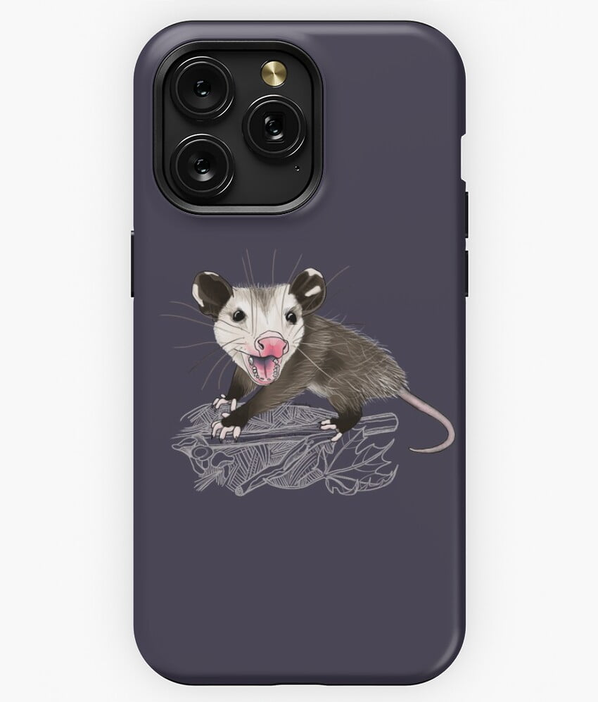 Baby Opossum Dark Background M3561 Phone Case for iPhone 17 16 15 14 13 ...