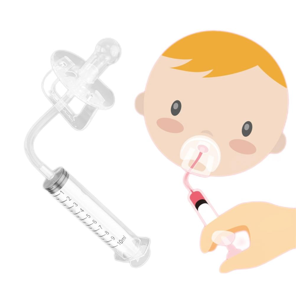 Baby Oral Feeding Syringe with Pacifier Baby Liquid Feeder Dispenser ...