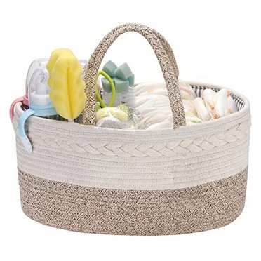 PandaEar Baby Diaper Caddy Organizer, Portable Nursery Storage Basket ...