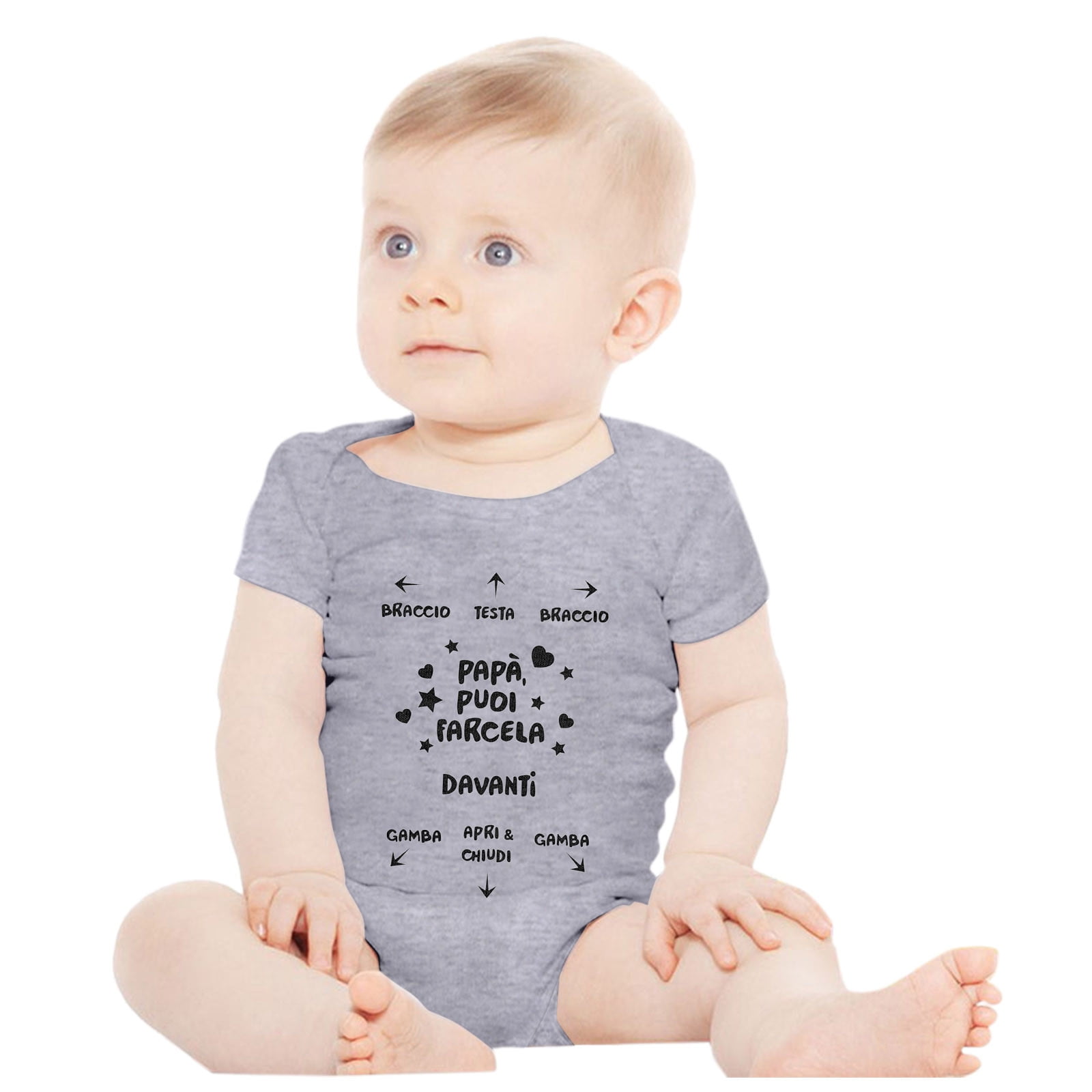 Baby Outfits Boy Funny Cartoon Print Short Sleeve Body Suit Baby Girl ...