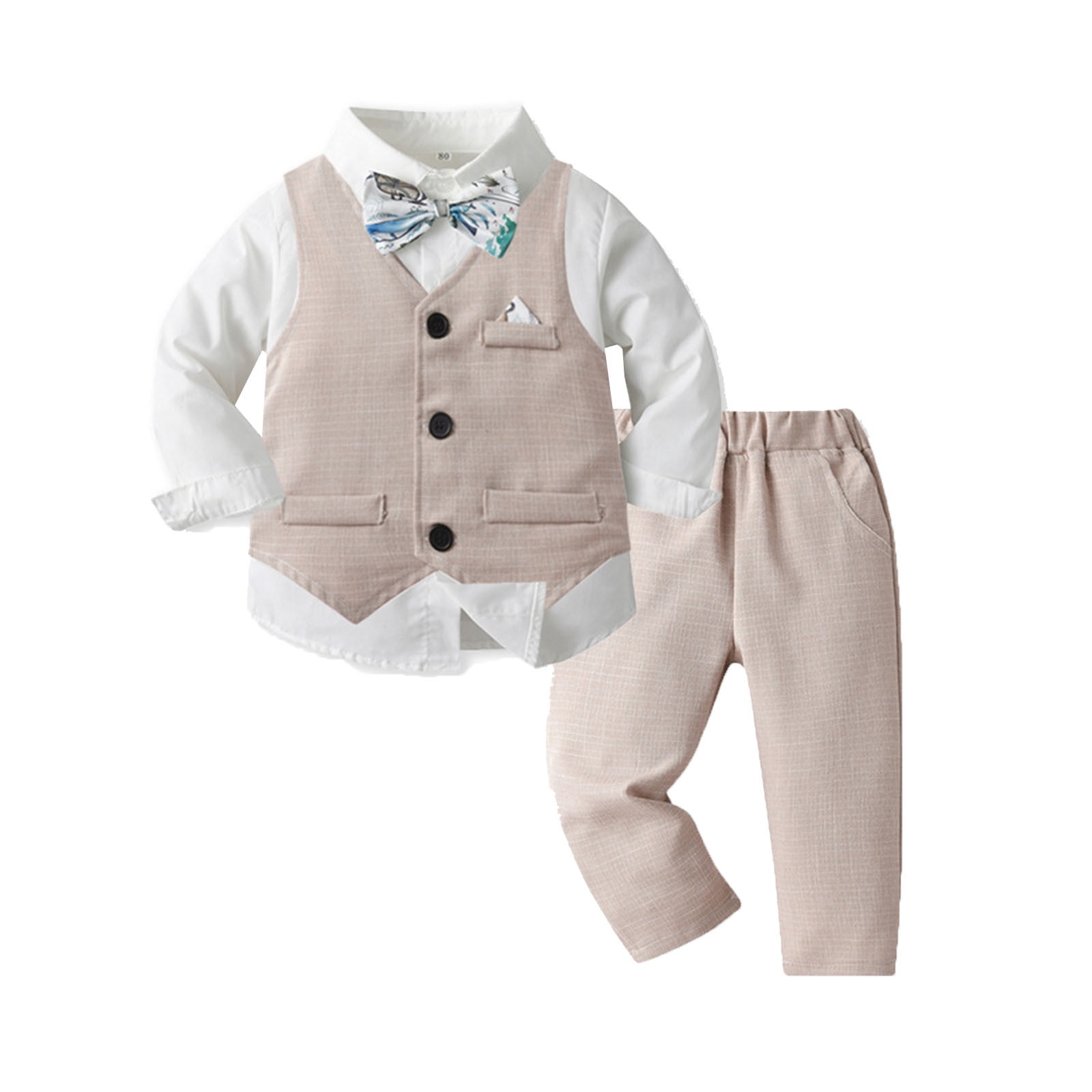 Baby Outfits Boy Kids Toddler Boys Classic Suit Set for First Communion ...