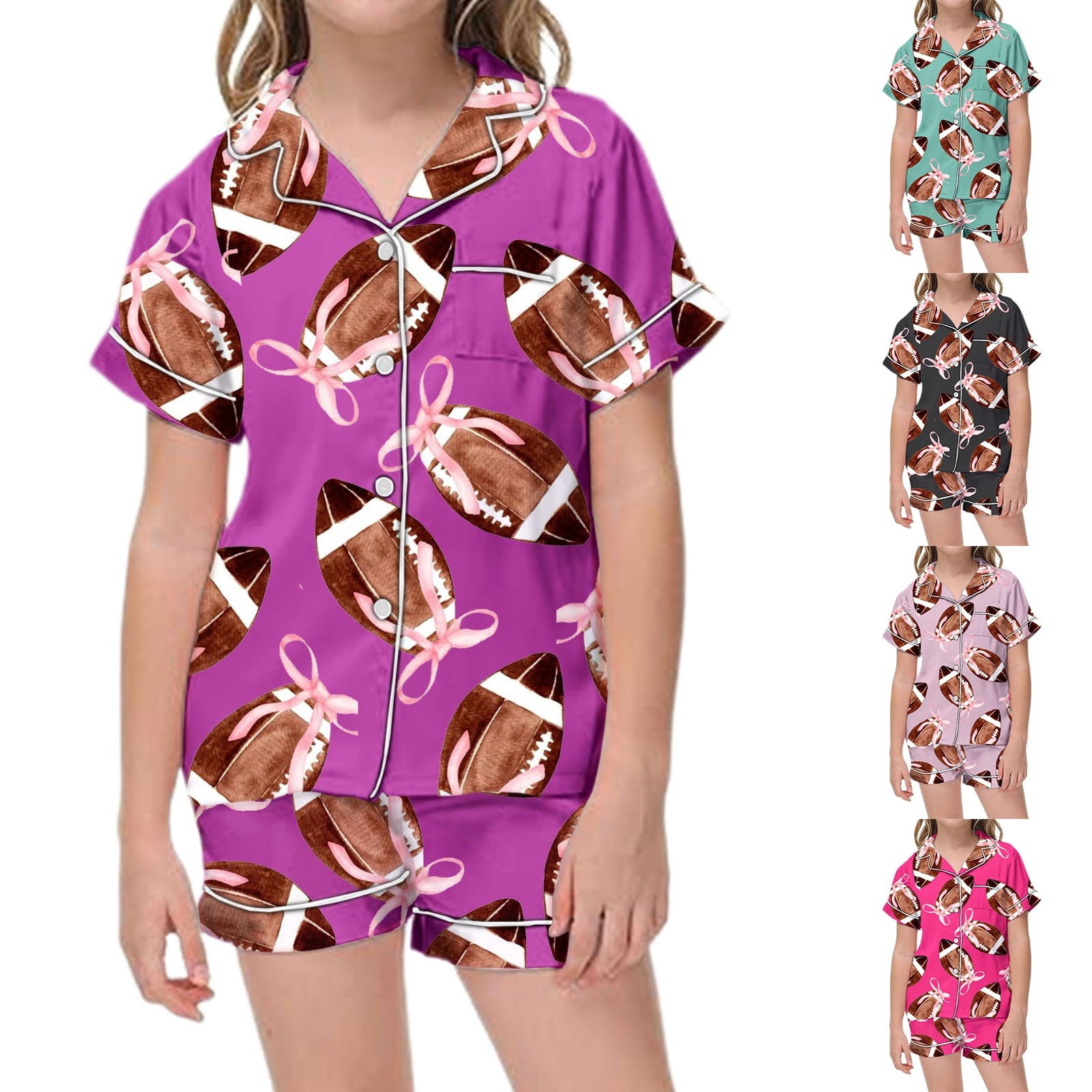 Baby Outfits Breathable Printed Short Sleeve Homewear Set Top and ...