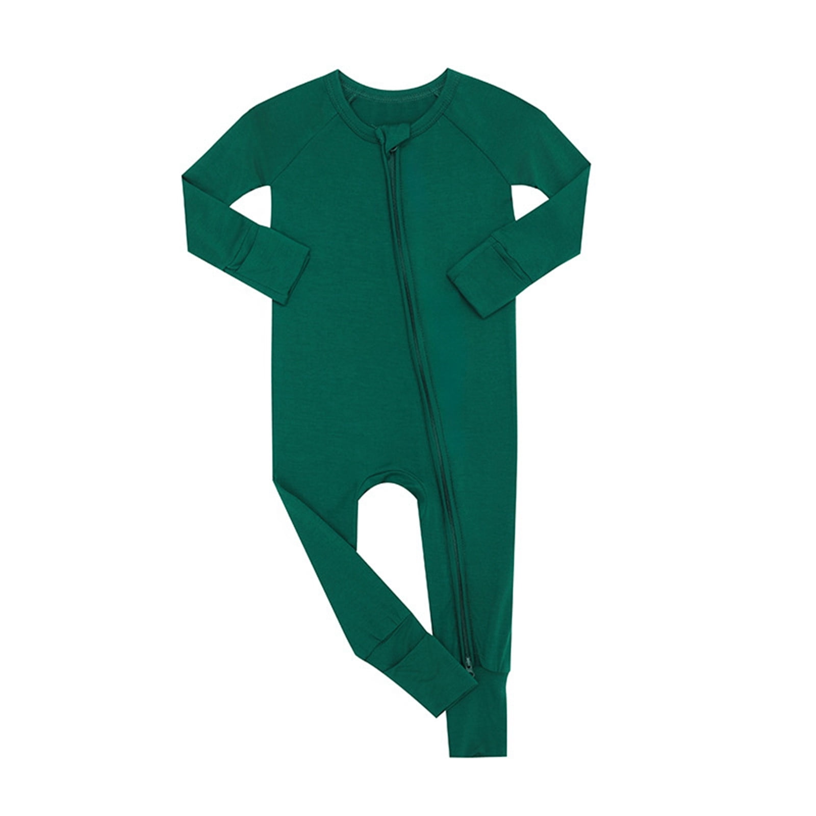 Baby Pajamas Baby Girls Footed Pajamas Soft Fiber Romper Outfit Infants ...