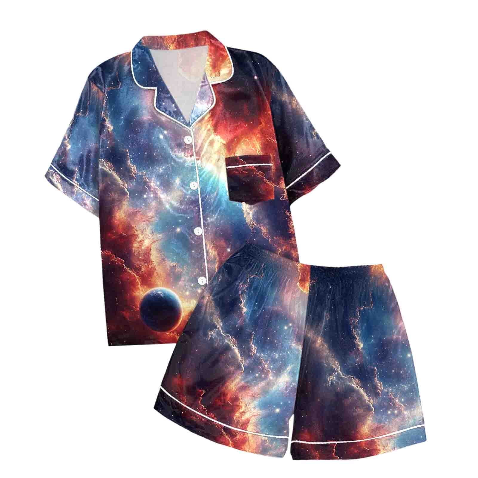 Baby Pajamas Short Sleeved Shorts Set with Star Elment Print for ...