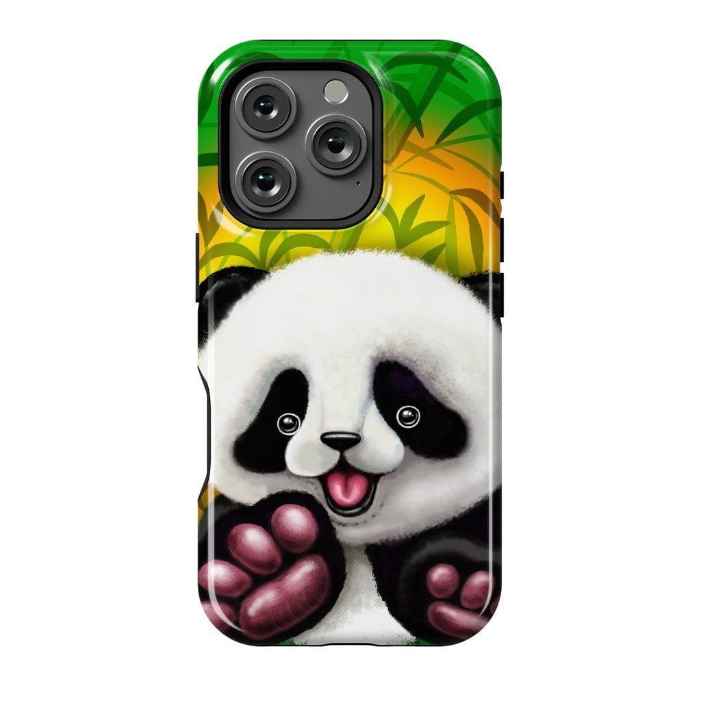Baby Panda Bear Cute Happy Cartoon Artwork Phone Case 11 12 13 14 15 16 ...