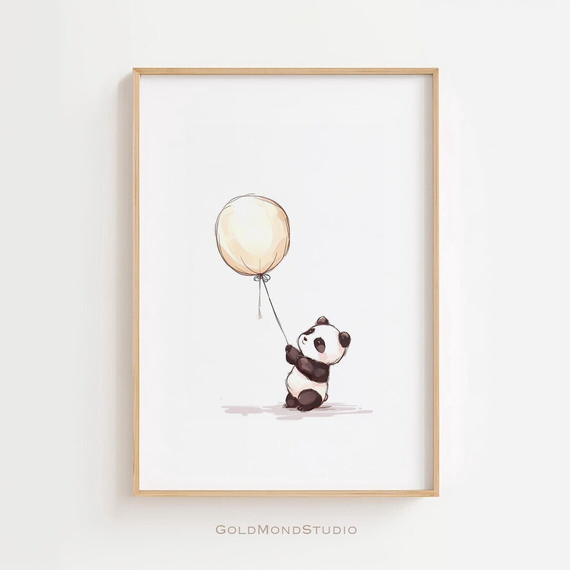 Baby Panda Print, Panda Poster, Nursery Wall Art Wall Art, Wall ...