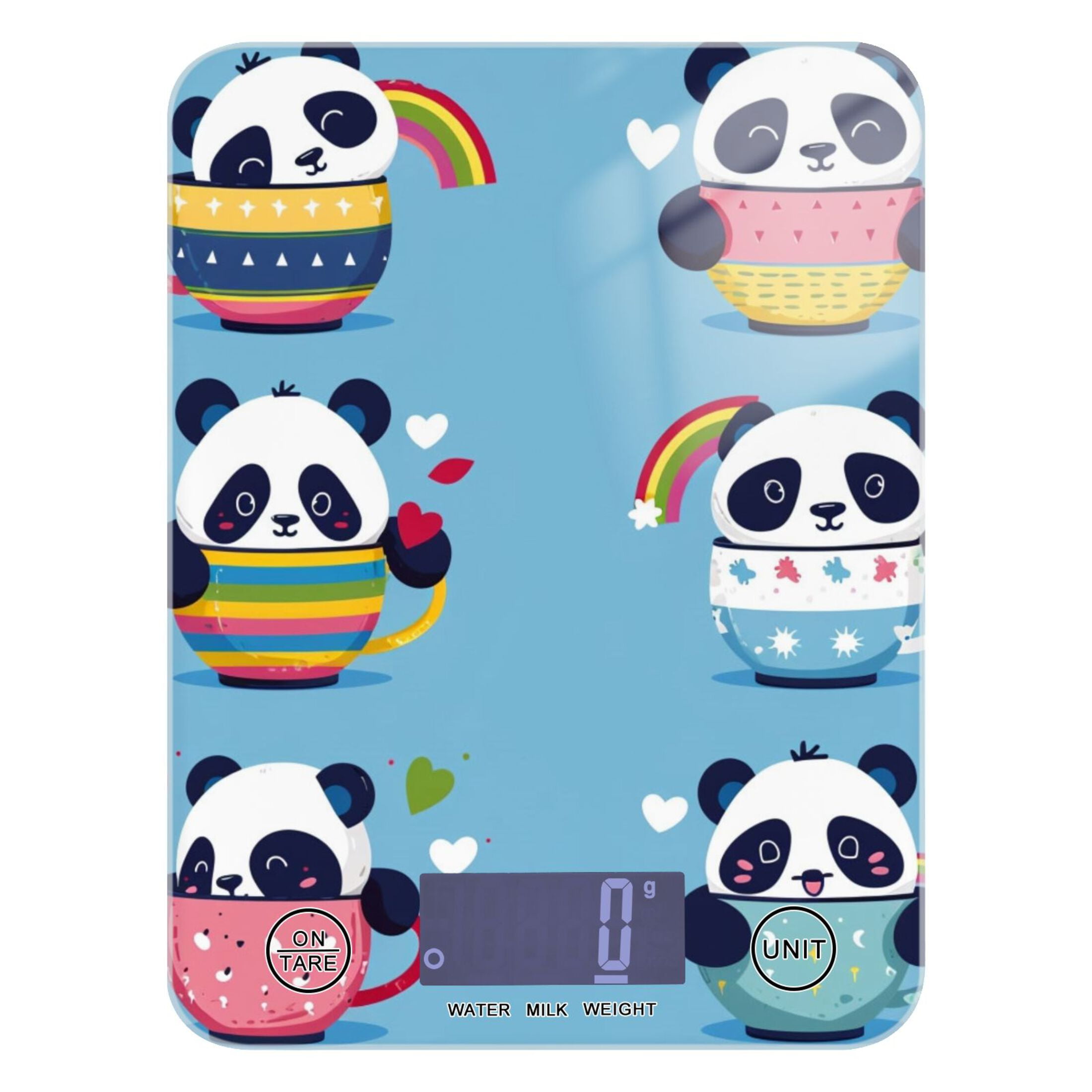 Baby Pandas in Cup Food Scale Multifunction Digital Kitchen Scale 11lb ...