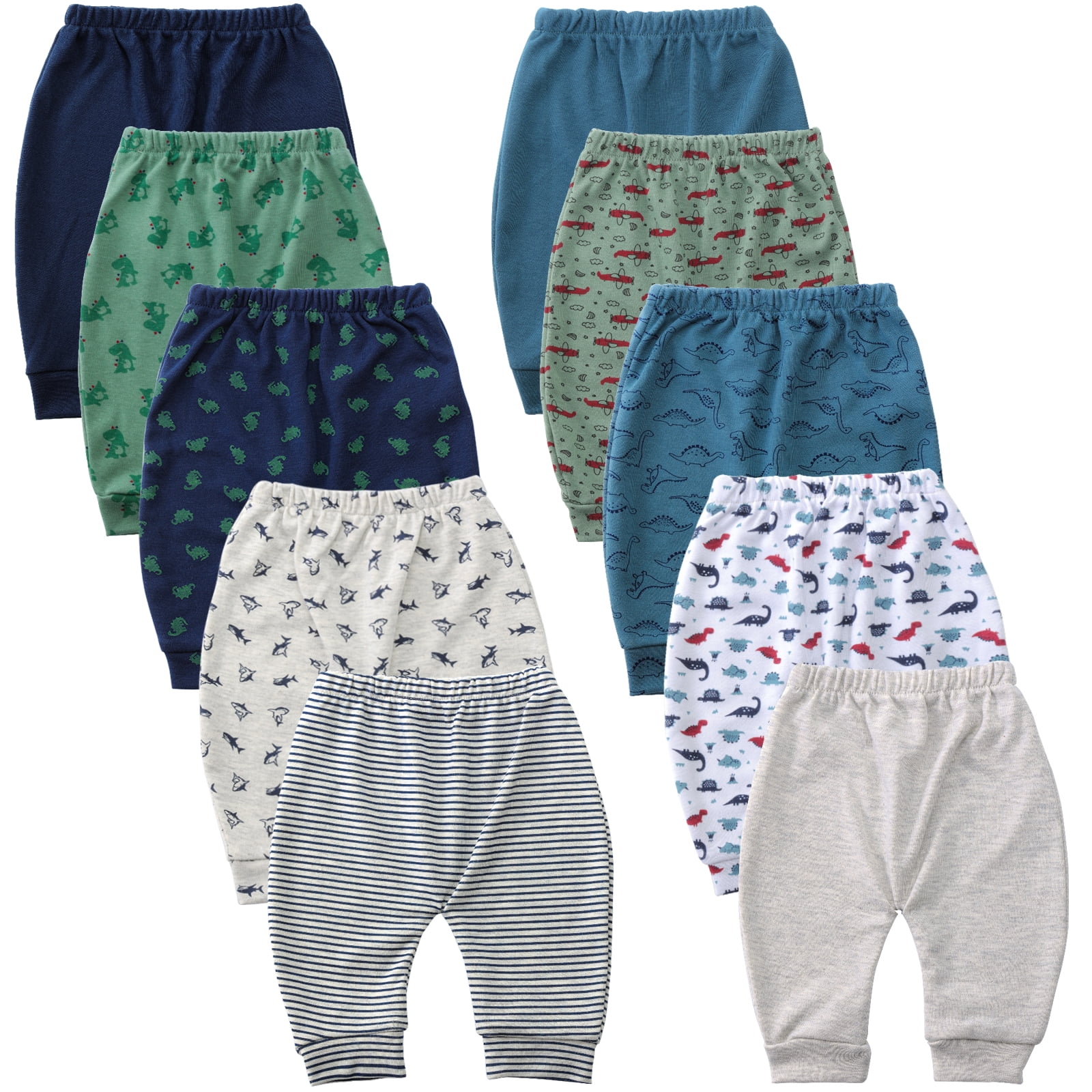 Baby Pants for Boys Soft and Comfy 100% Cotton with Ample Diaper Room ...