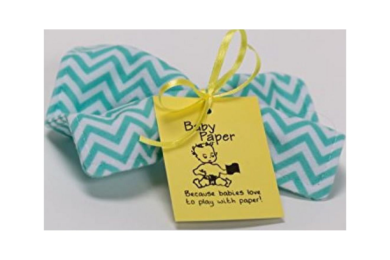 Baby Paper - Crinkly Baby Toy - Turquoise Zig Zag - Walmart.com